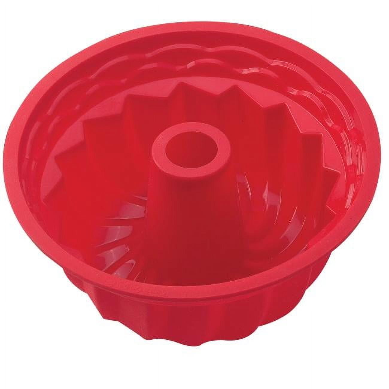 Happy Housewares Silicone Fluted Bundt Pan - Walmart.com