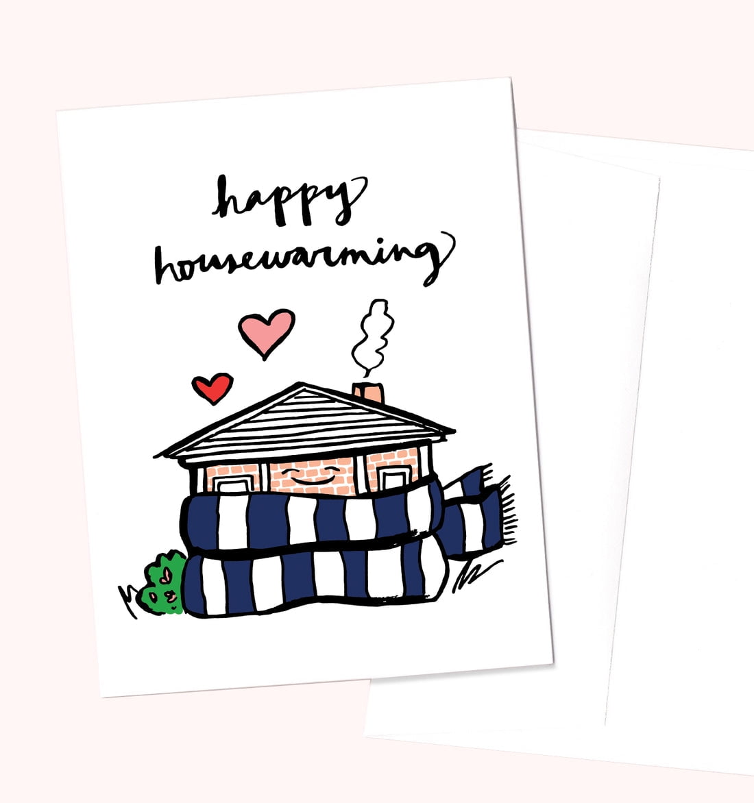 Happy Housewarming Card – Cute Illustrated Design with Cozy House and ...