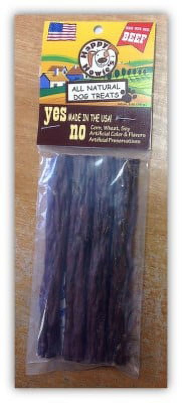 Happy Howie Dog Beef Woof Stix 6 Inch 4 Pack - Walmart.com