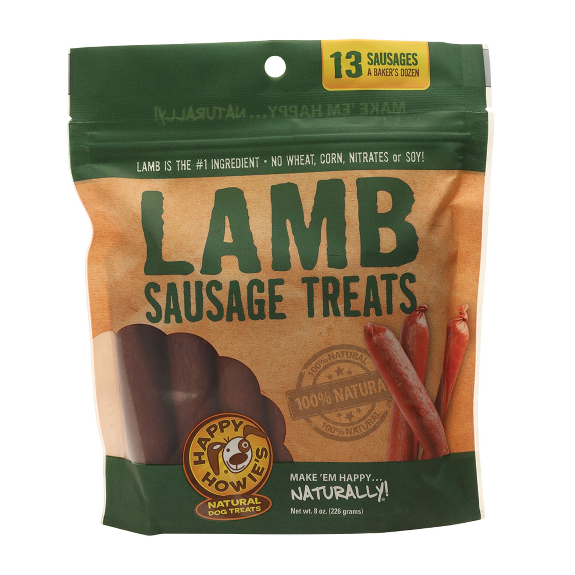 Happy Howie's Sausage Treats DPF11 - Healthy Dog Treats, Flavorful Slow ...