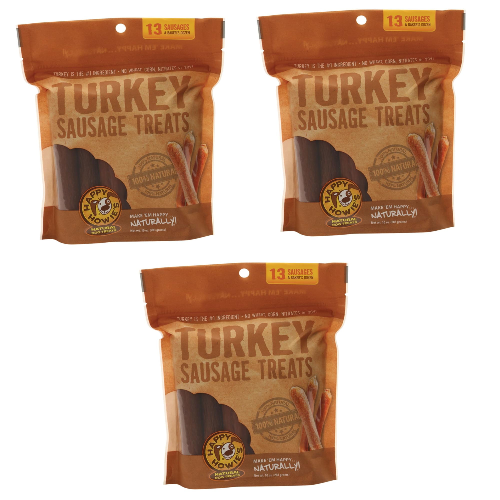 Happy Howie's SausageEGSC Treats - Healthy Dog Treats, Flavorful, Slow ...