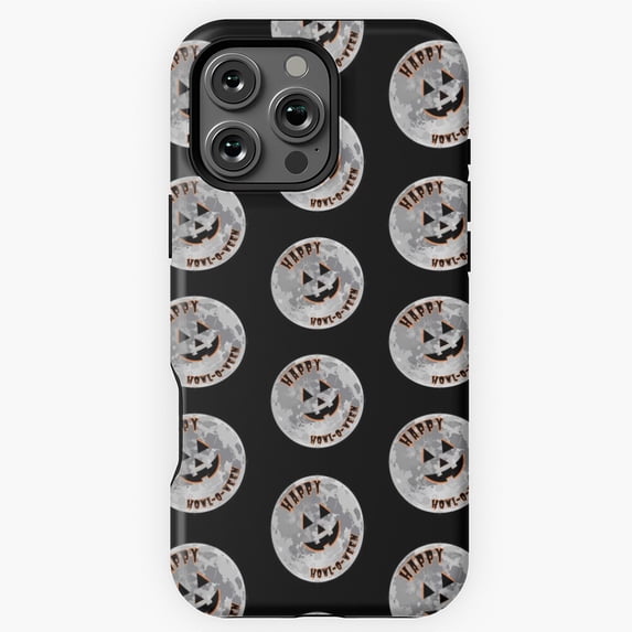 Happy Howloween Moon Ghost Phone Case for iPhone 11 12 13 14 15 16 17 ...