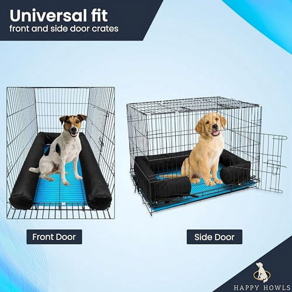 Happy Howls Dog Crate Bumper - Dog Cage- Waterproof 1100D Fabric - with ...