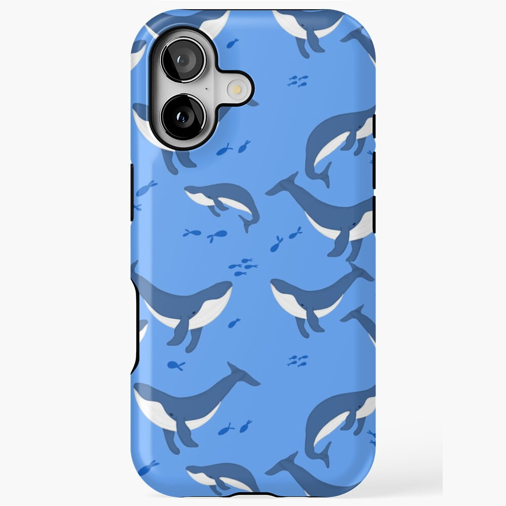 Happy Humpback Whales Cheerful Ocean Phone Case 17 16 15 14 13 12 11 ...