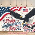 Happy Independence Day Backdrop, July 4th Patriotic Eagle American Flag ...