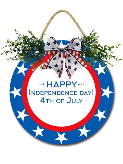 Happy Independence Day Door Sign Summer Independence Day Decorations ...