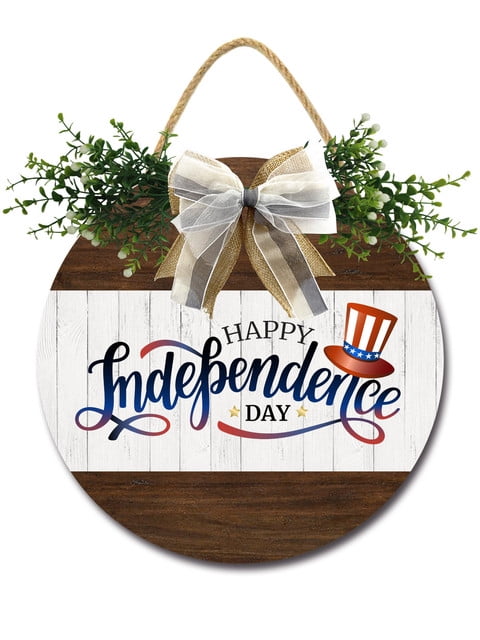 Happy Independence Day Door Sign Summer Independence Day Decorations ...