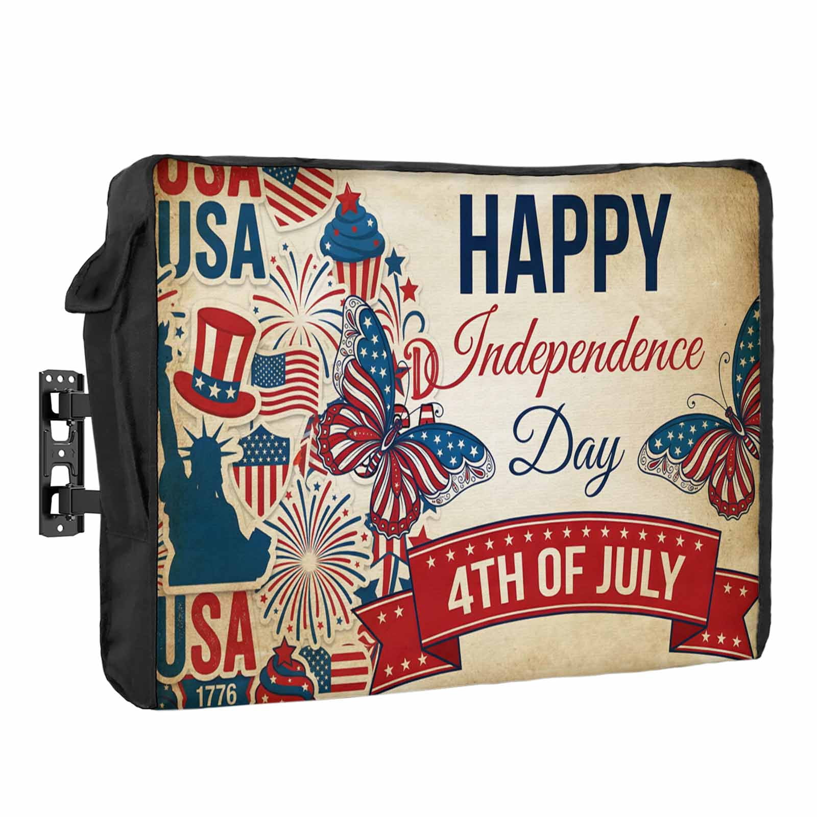 Happy Independence Day Waterproof Outdoor TV Cover, 4TH OF JULY ...