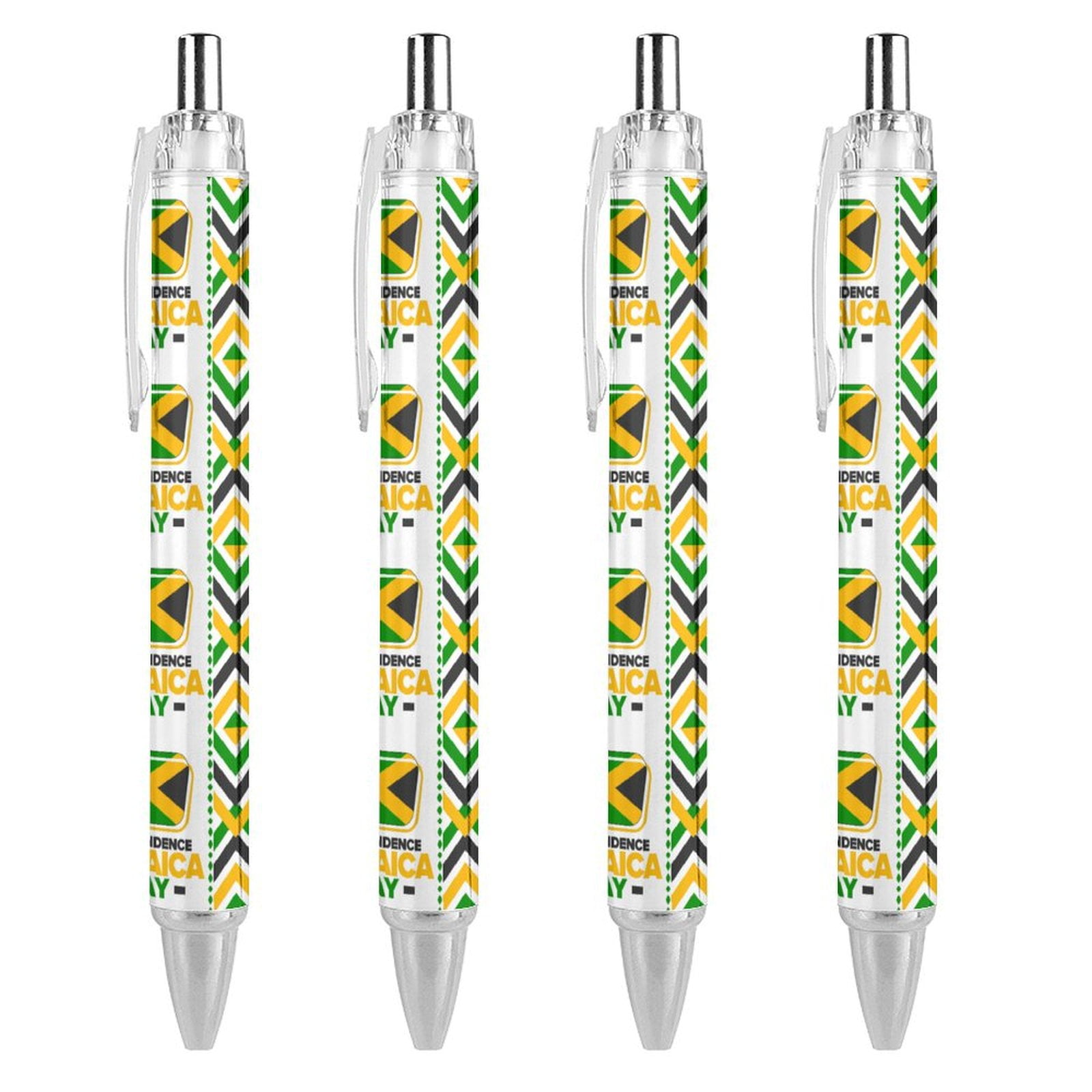 Happy Independence Jamaica 2025 Ballpoint Pen Retractable Pens Black ...