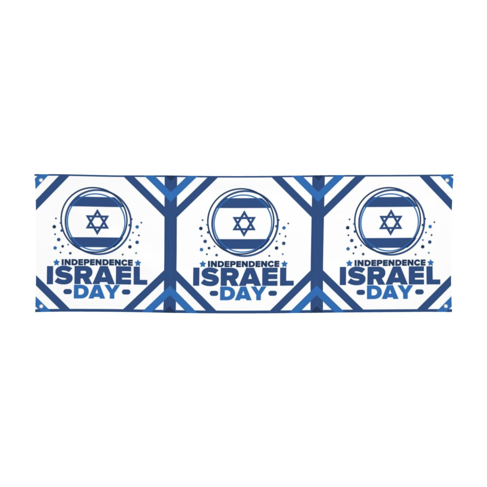 Happy Israel Independence Day Large Banner Party Decorations Sign ...