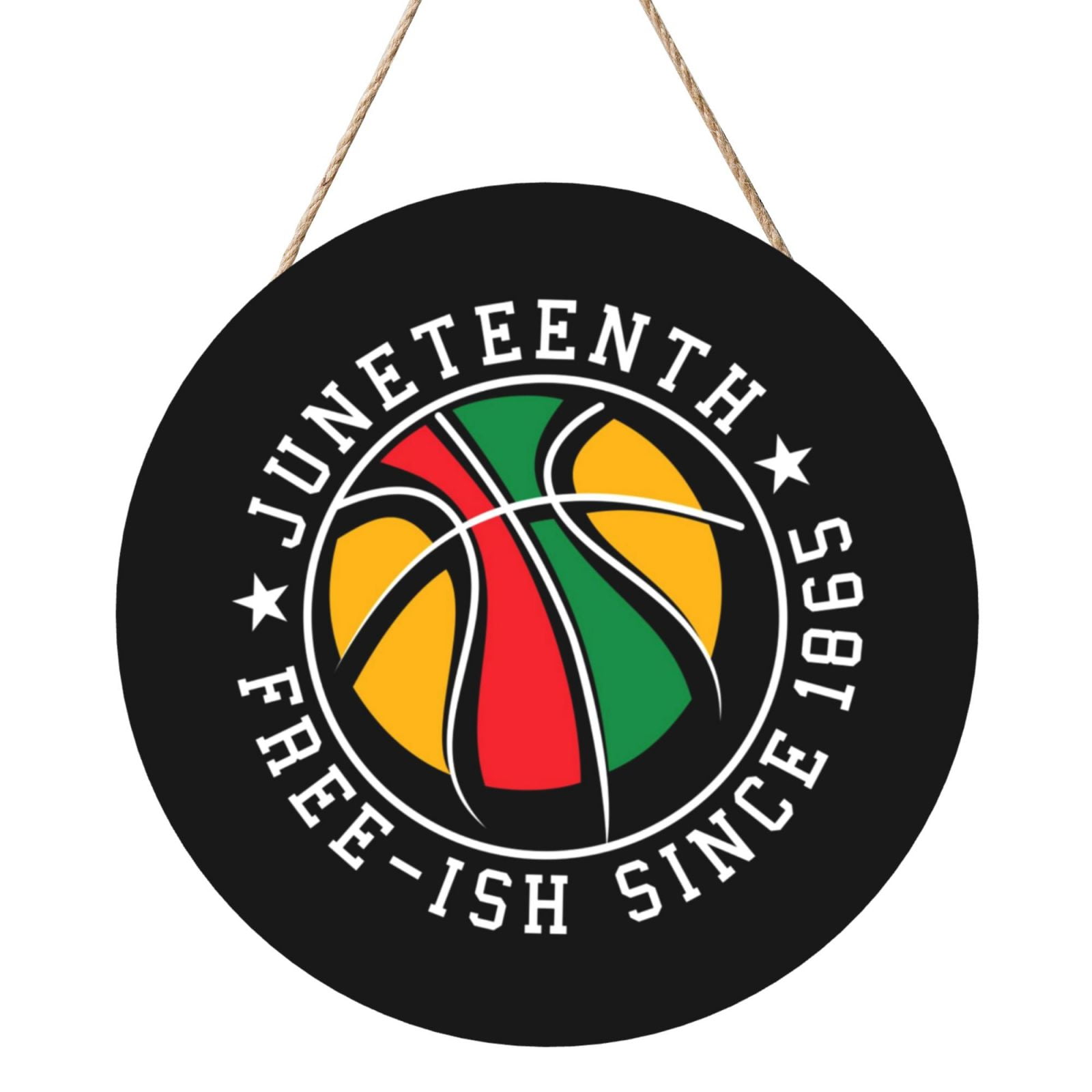 Happy Jun-et-eenth Freedom Day Wooden Hanging Sign Ornament Welcome ...