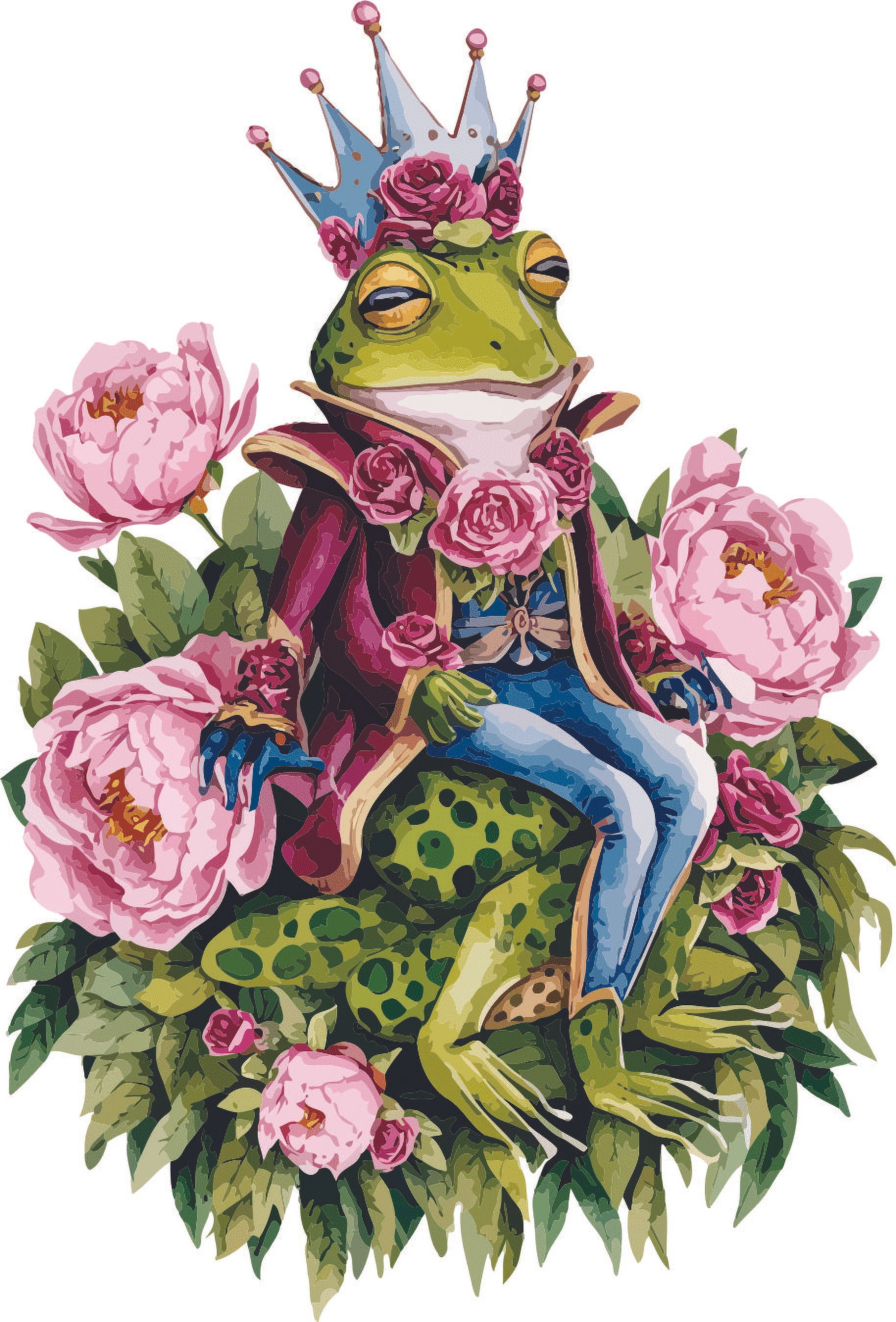 Happy King Frog Royalty Animal Jungle Adventure Fun Colorful Animals ...