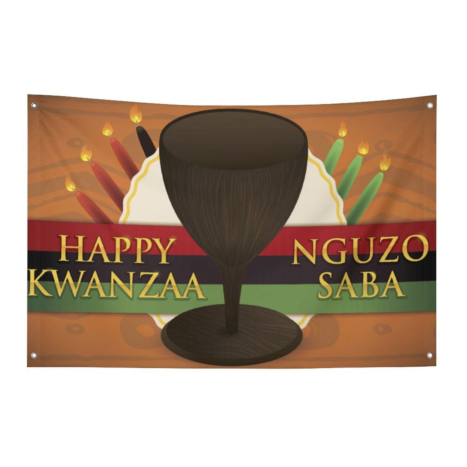 Happy Kwanzaa African American Heritage Festival Tapestry Banner ...