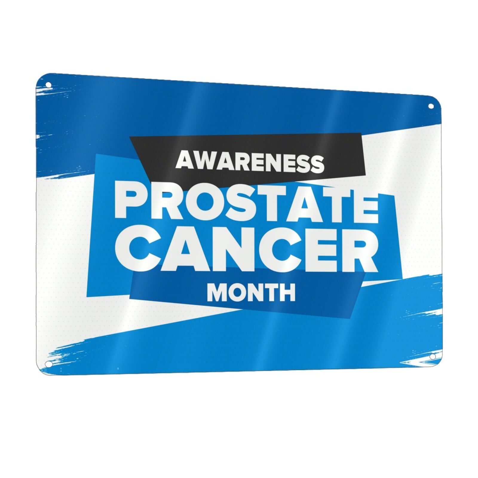 Prostate Cancer Awareness Month Sign 12x8in Indoor Outdoor Metal ...