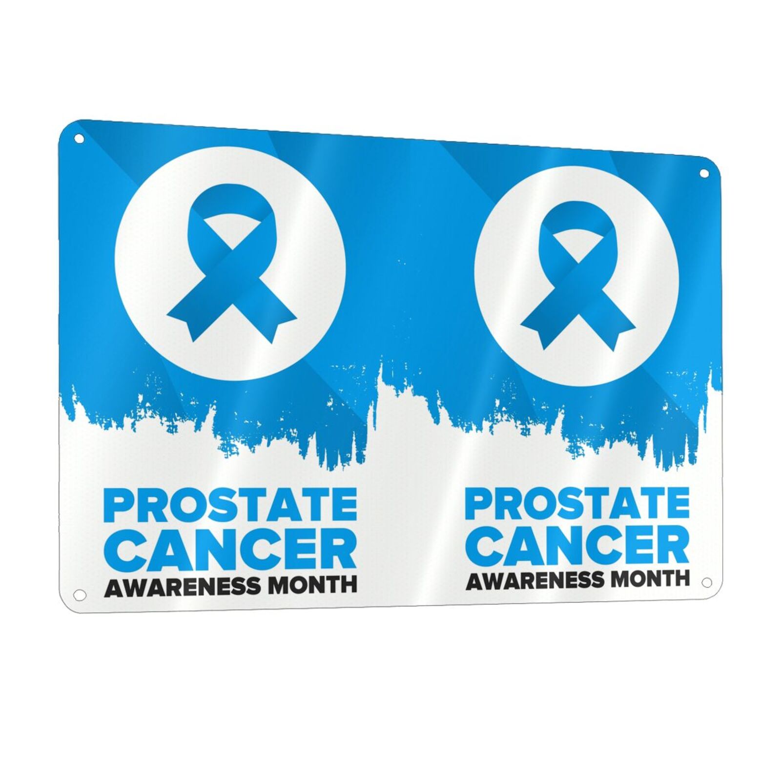 Prostate Cancer Awareness Month Sign 12x8in Indoor Outdoor Metal ...