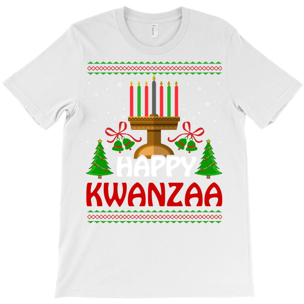 Happy Kwanzaa Funny Christmas Sweater Celebrate Kwanzaa Themed Holiday ...