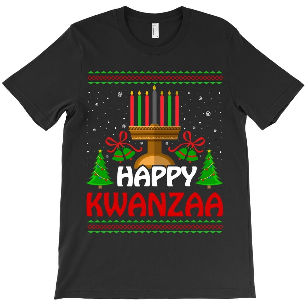 Happy Kwanzaa Funny Ugly Sweater Style Pan-African Holiday Graphic ...