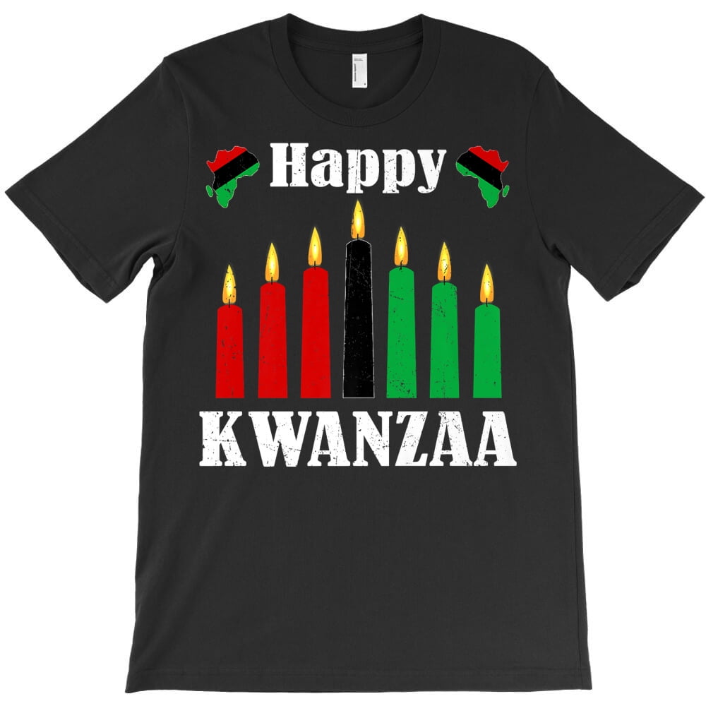 Happy Kwanzaa Kinara Candles Principles Funny African American Men ...