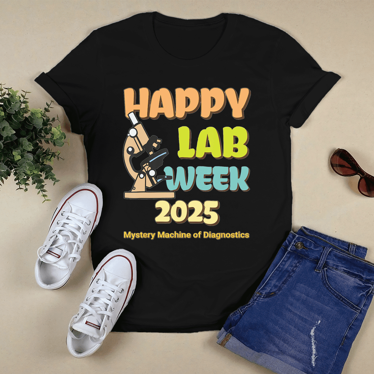 Happy Lab Week 2025 Mystery Machine Of Diagnostics Lab Tech Lab Week 2025 Classic Tshirt Vintage ...