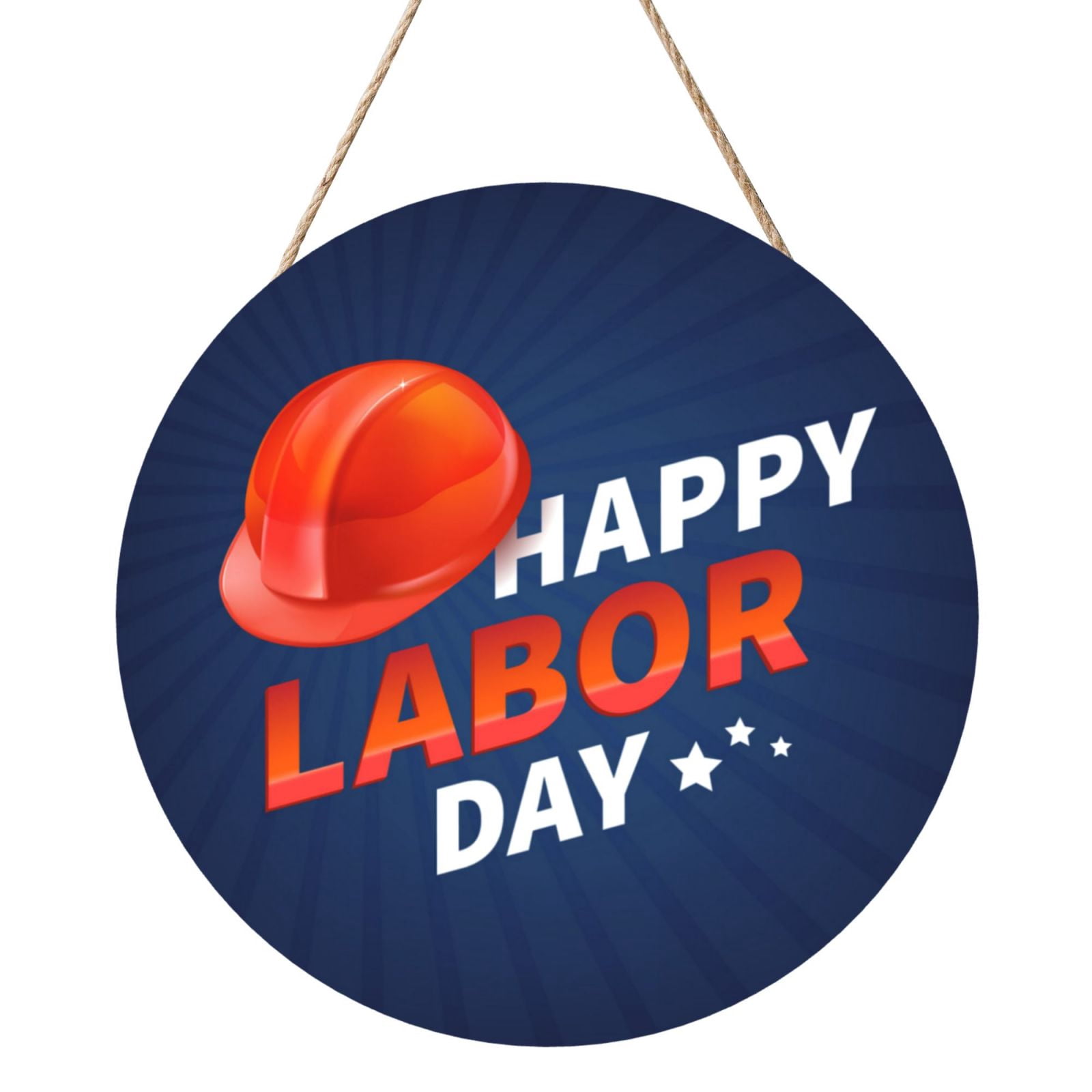 Happy Labor Day 2025 Wooden Hanging Sign Ornament Welcome Sign For ...