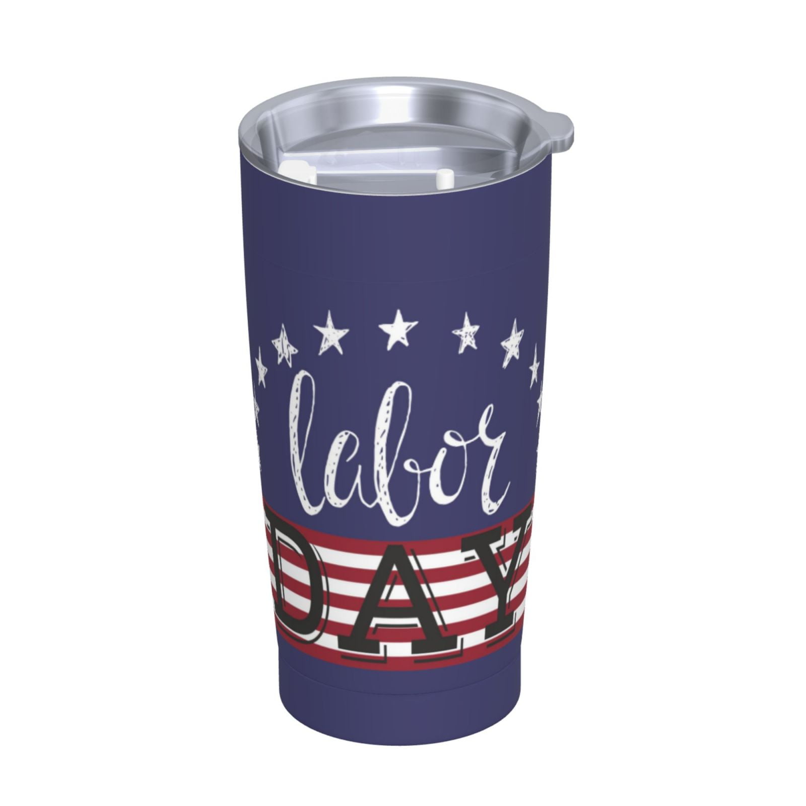 Happy Labor Day 20oz Stainless Steel Thermal Cup With Lid And Straw ...