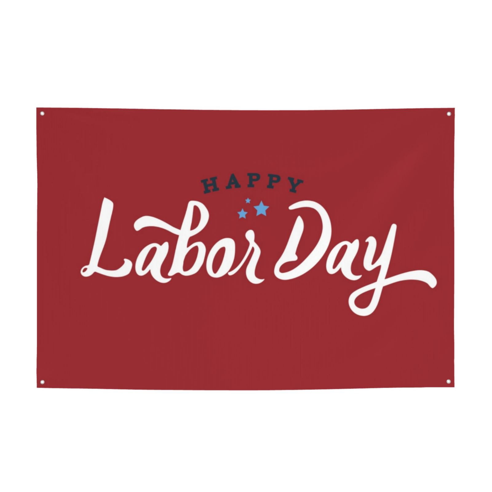 Happy Labor Day Banner Backdrop Large Banner Decorations Yard Signs ...