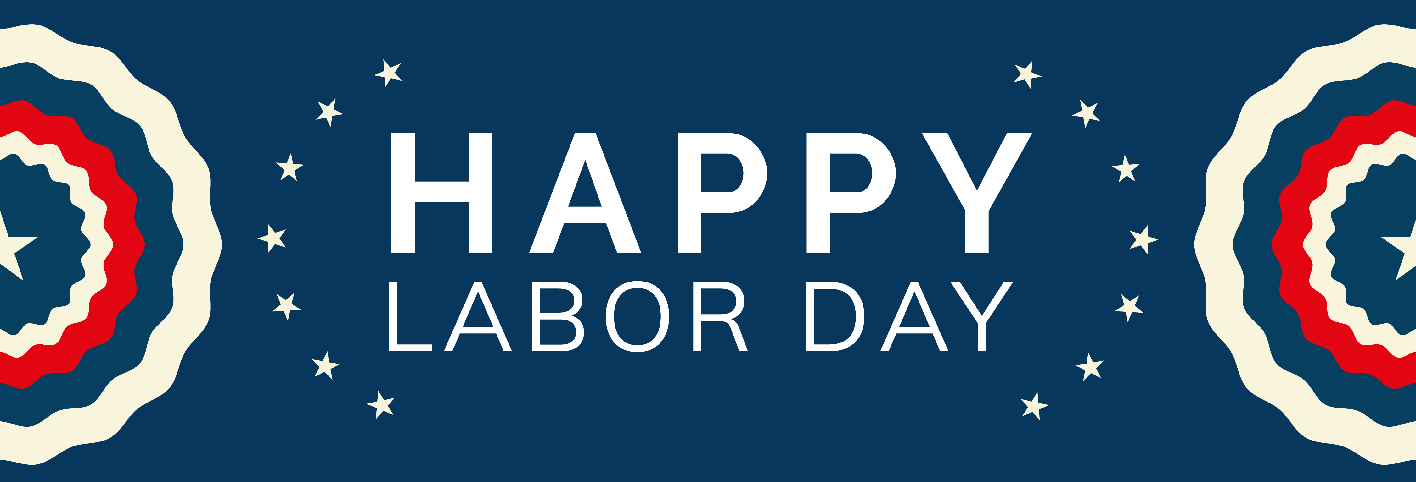 Happy Labor Day Banner for Fence Yard Lawn Labor Day Decor Indoor ...