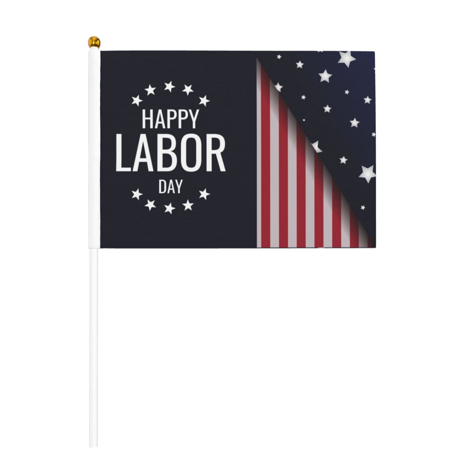Happy Labor Day Flag Small Mini Hand Held Flags Small Miniature Flags 5 ...