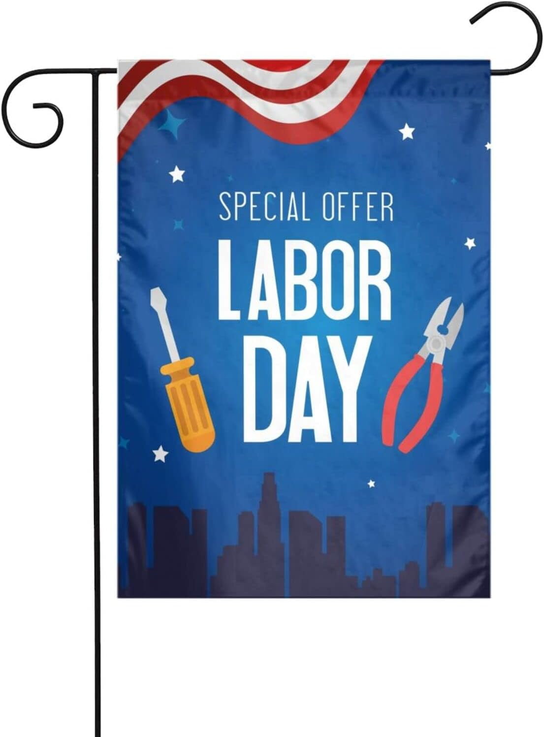 Happy Labor Day Flags Garden Flag Yard Sign Outdoor Decoration Sign ...