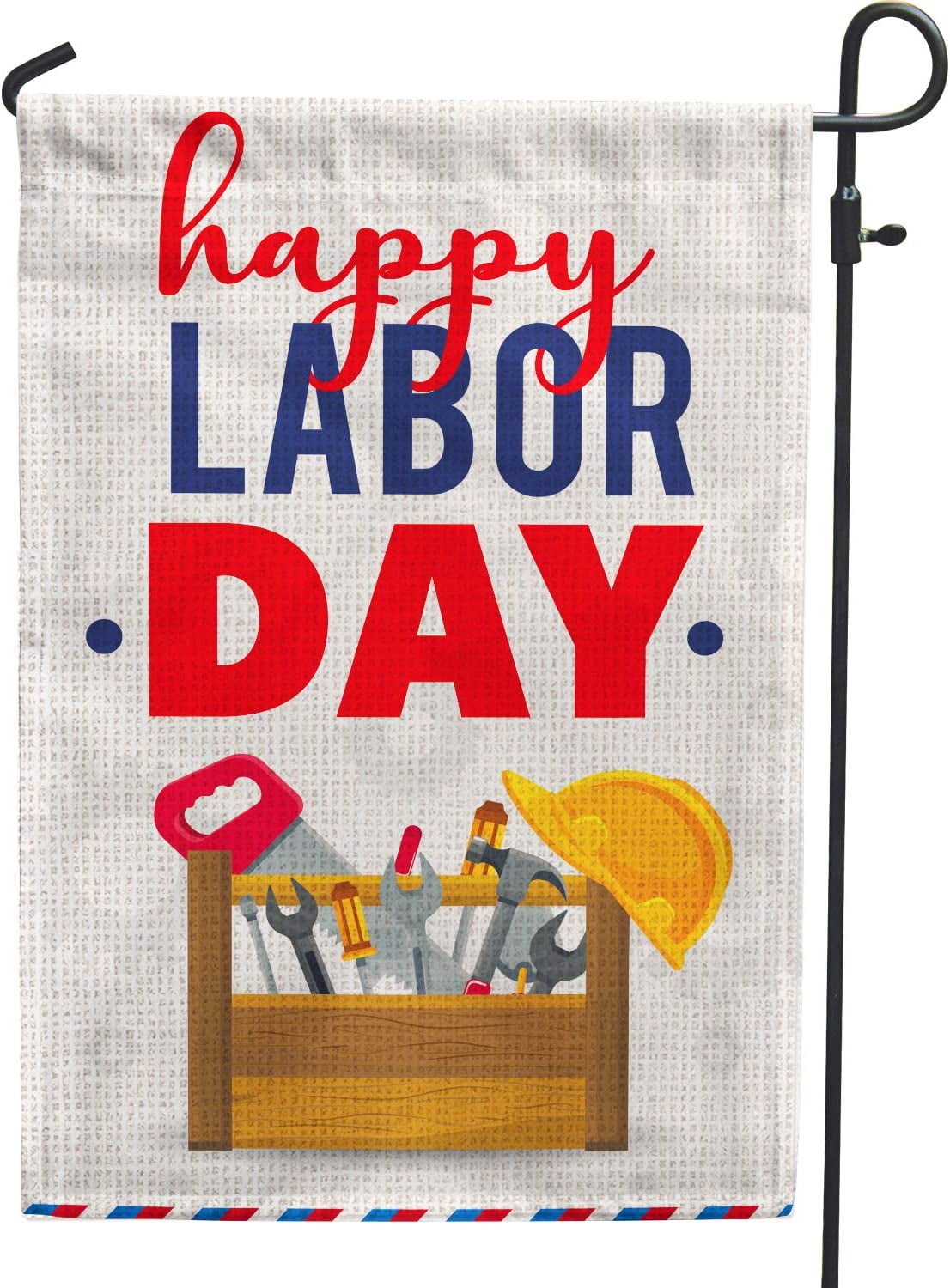 Happy Labor Day Garden & Yard Flag - Double Sided Vertical Outdoor Flag ...
