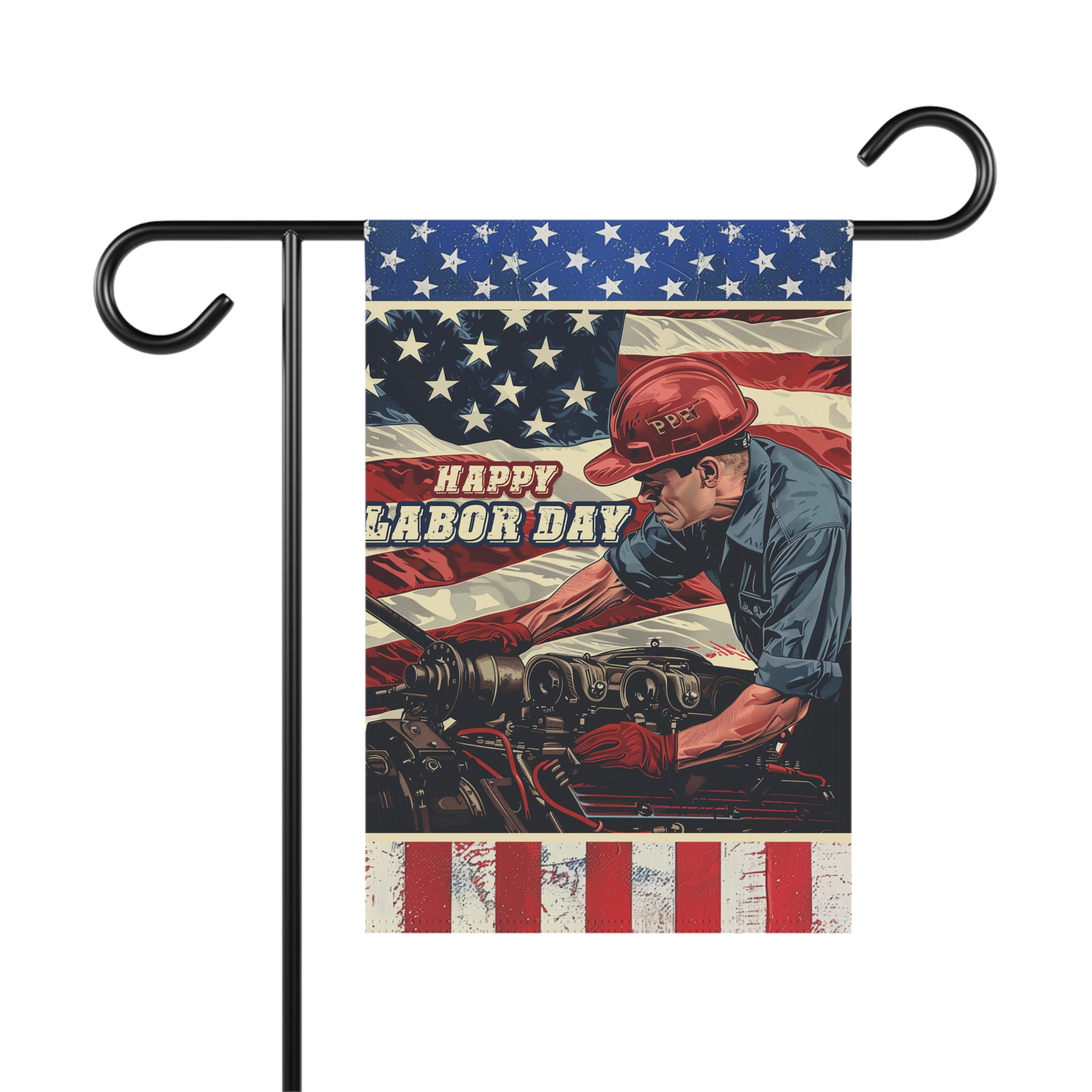Happy Labor Day Garden Yard Flag Welcome House Flag Banners ID-0709 ...
