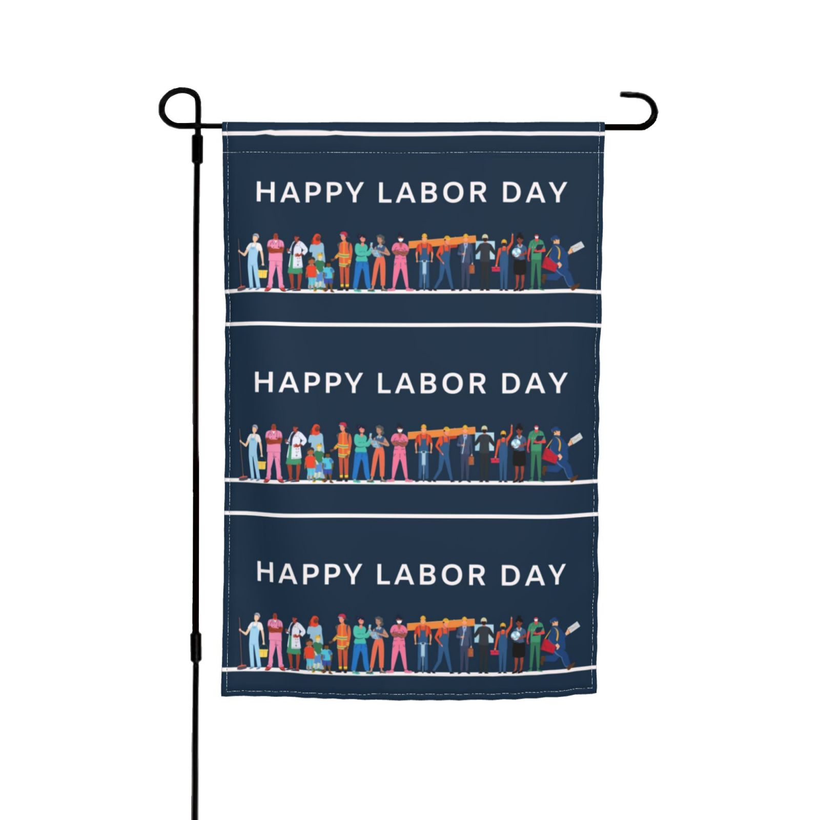 Happy Labor Day1 Garden Flag 12x18 Inch, Double Sided Outside Sign Yard ...