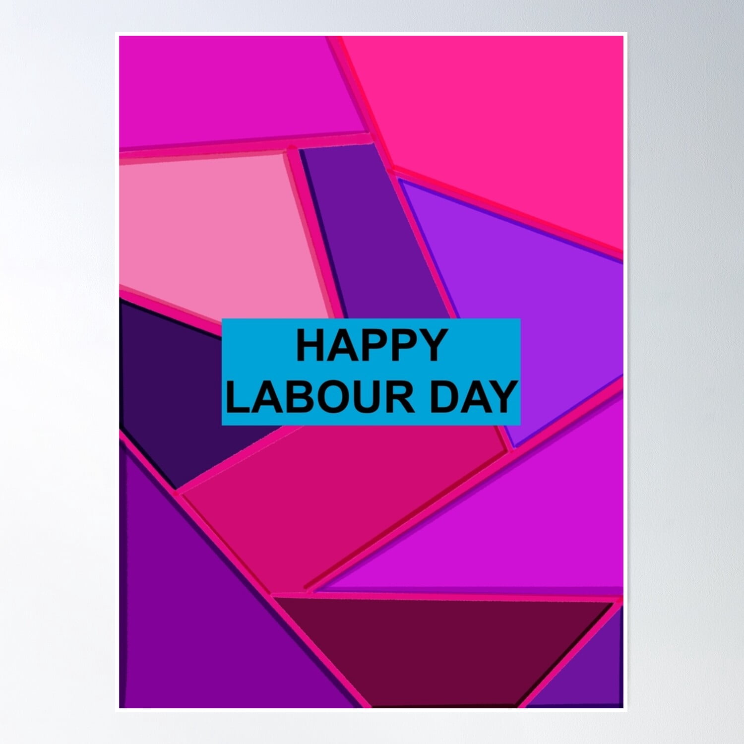 Happy Labour Day Poster Poster Wall Art, Modern Wall Decor, 12x18 ...