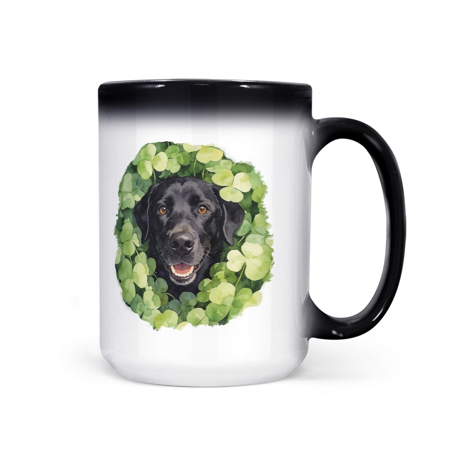 Happy Labrador Retriever Welcome St Patrick's Day Lucky Shamrocks ...