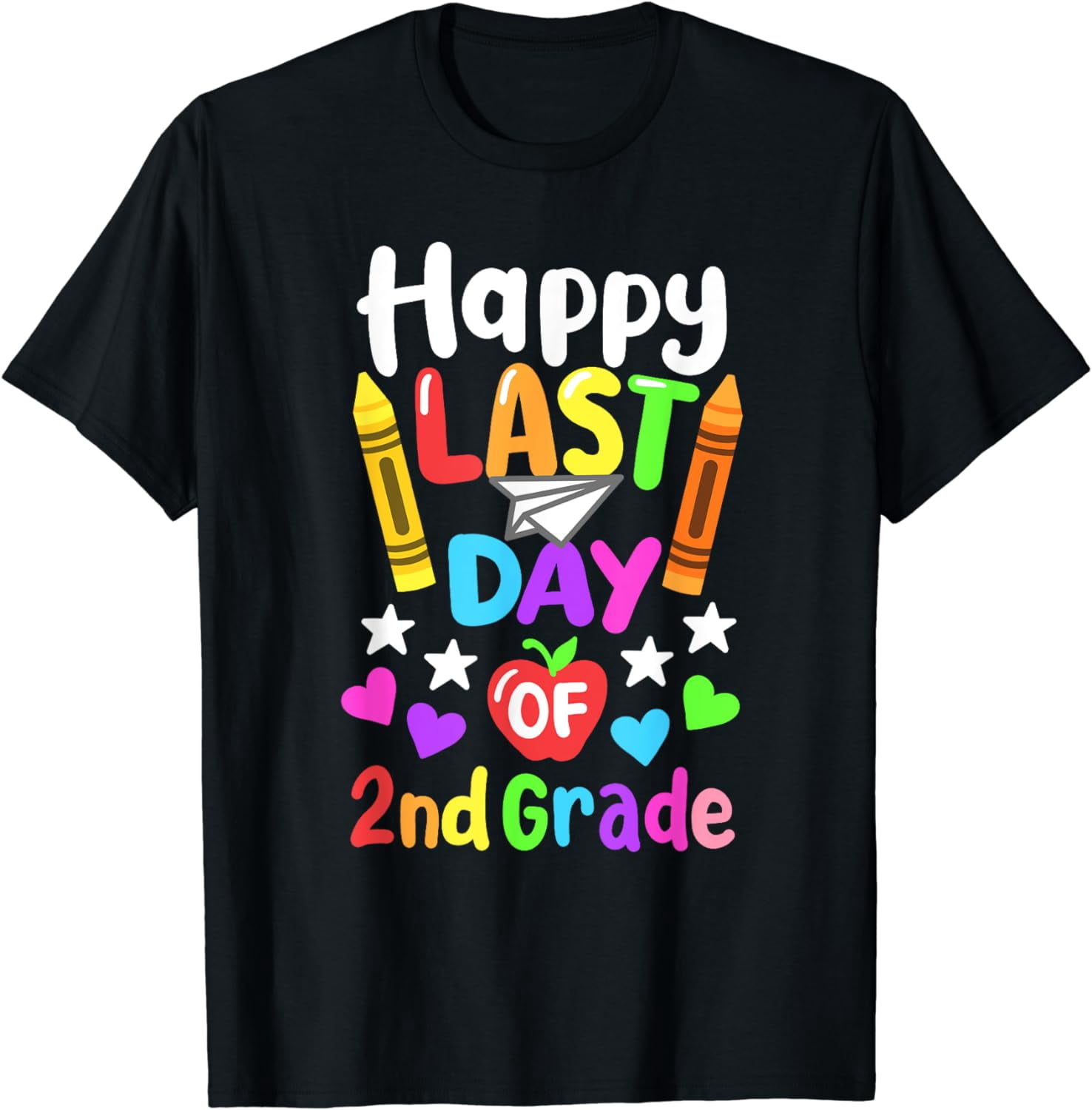 Happy Last Day Of School 2nd Grade Class of 2024 Kids T-Shirt - Walmart.com