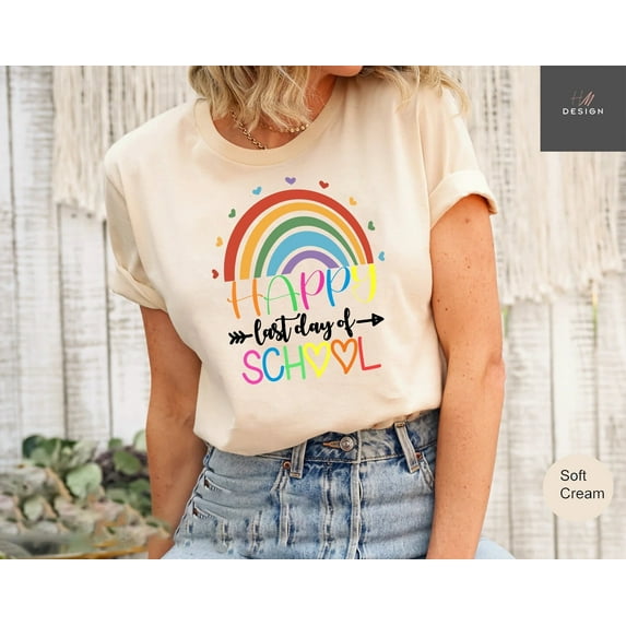 Happy Last Day Of School T-Shirt, Gift For Students s Teachers, Awesome ...