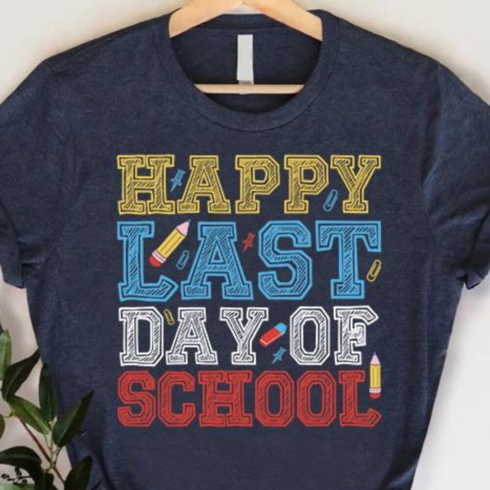 Happy Last Day Of School Shirt, Teacher Shirt, School Shirt, Summer ...
