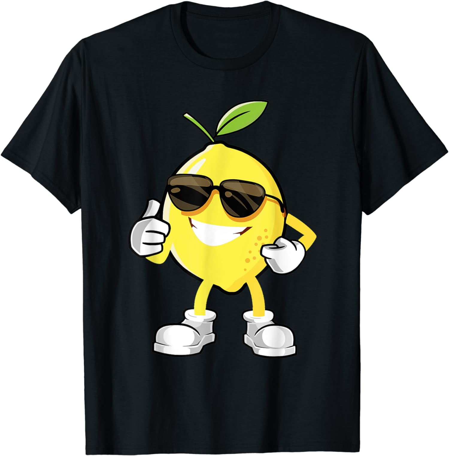 Happy Lemon Halloween Costume Team Fun Lemon Sunglusses T-Shirt ...