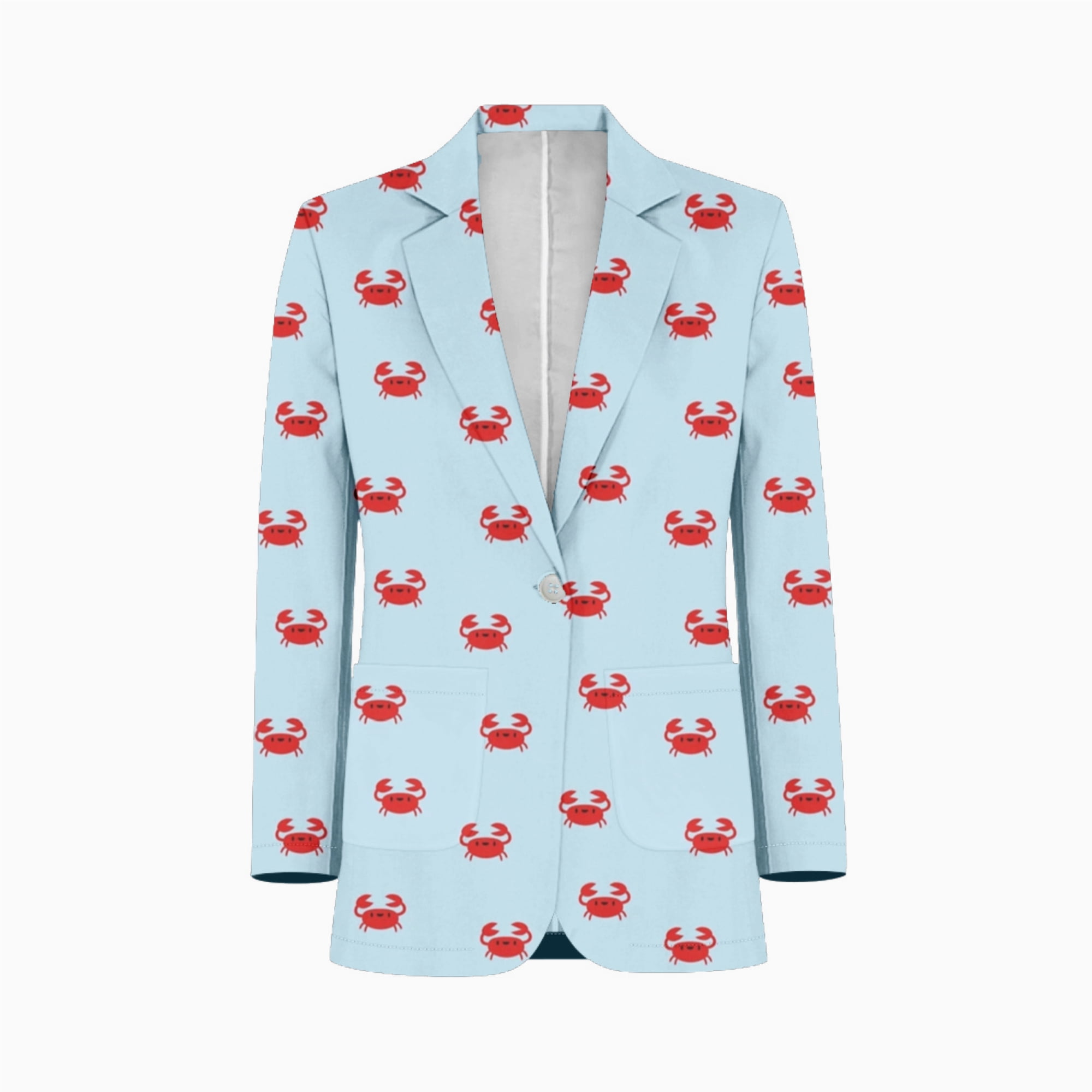Happy Little Crabs Customized Men's Suits full man Shawl Collar ...