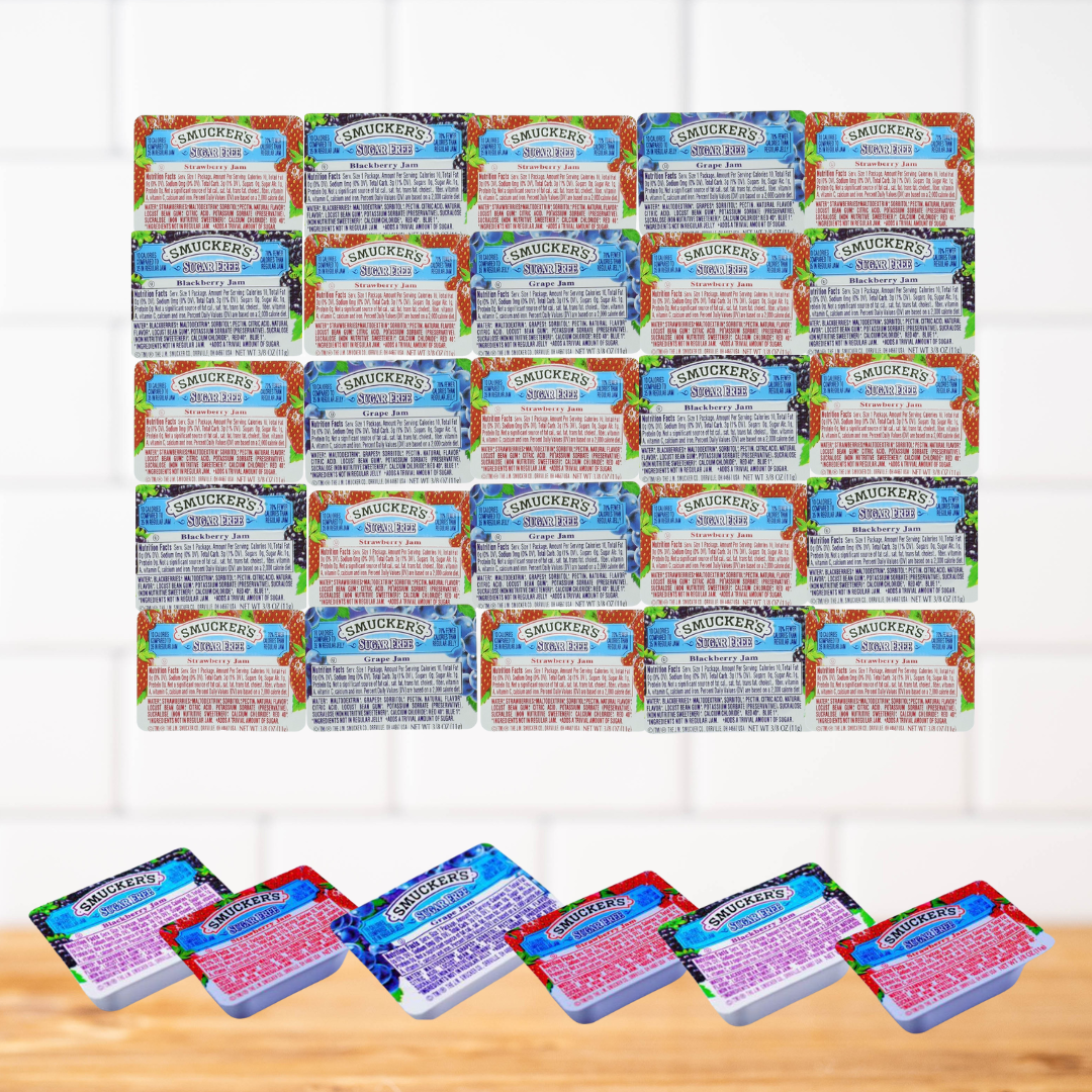 Happy Little Heart Sugar Free Jam and Jelly Variety Pack – 30 ...