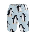 Happy Little Penguins Mens Swim Trunks Quick Dry Board Shorts ...