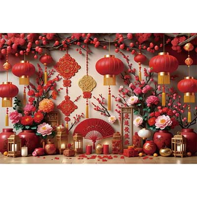 Happy Lunar New Years02 Backdrops Eve Party rations Chinese Spring ...