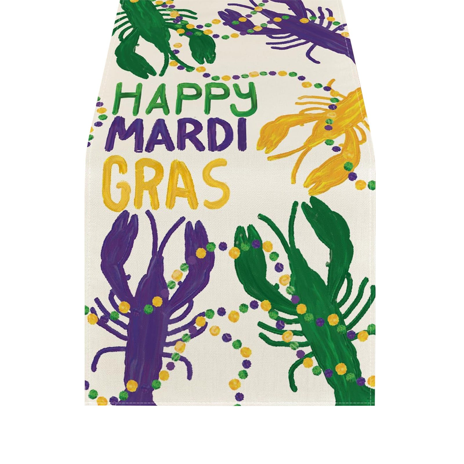 Happy Mardi Gras Garden Flag 12x18 Inch Vertical Double Sided, Boil ...