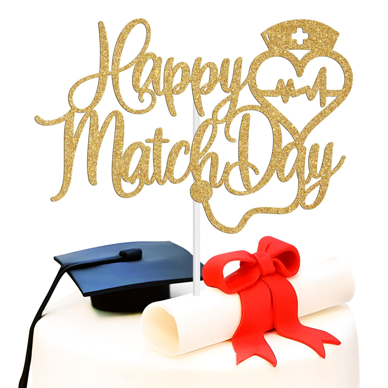 Happy Match Day Cake Topper, Residency Match H2FSDDay Decorations ...