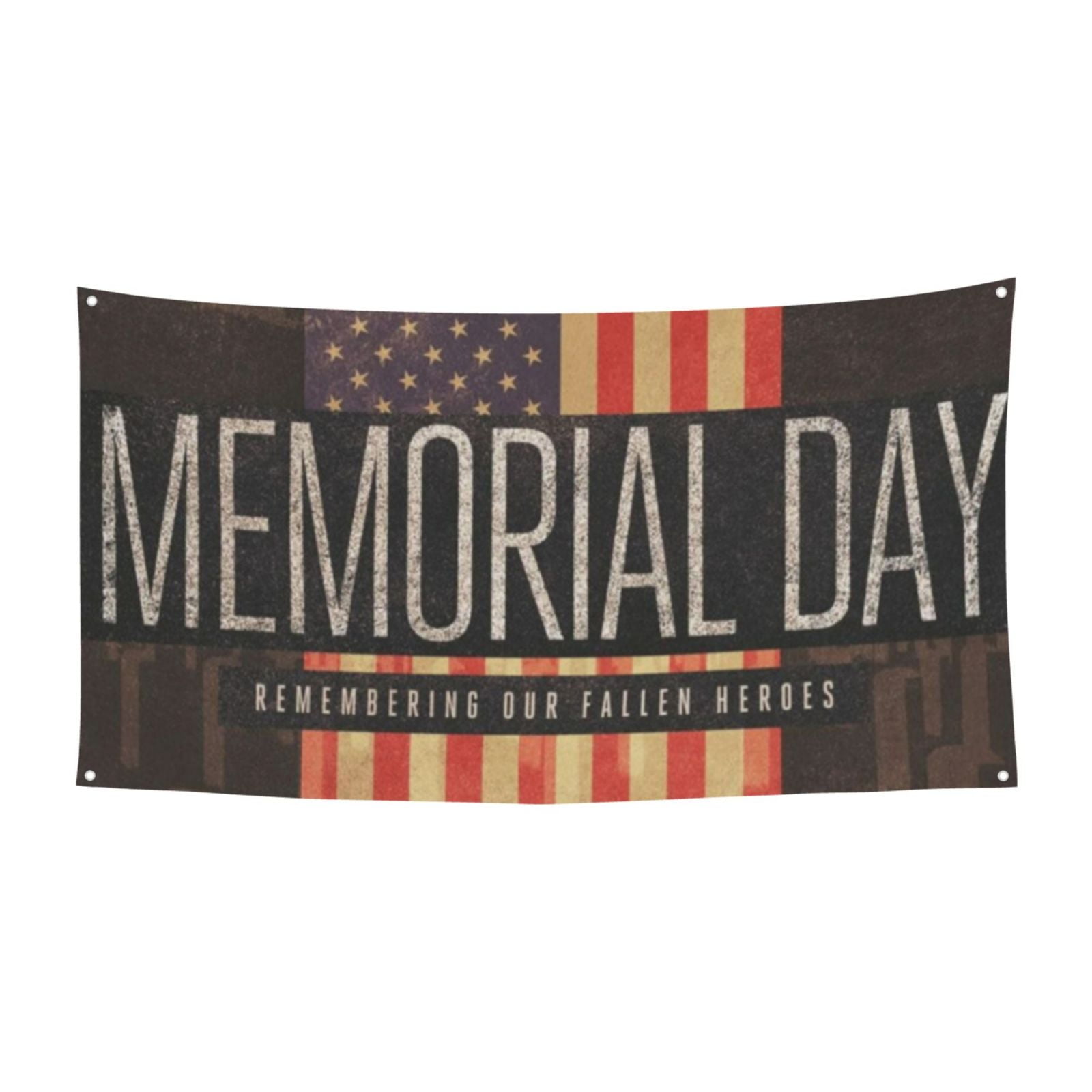 Happy Memorial Day 2024 Remember&Honor Banner Backdrop Large Banner ...