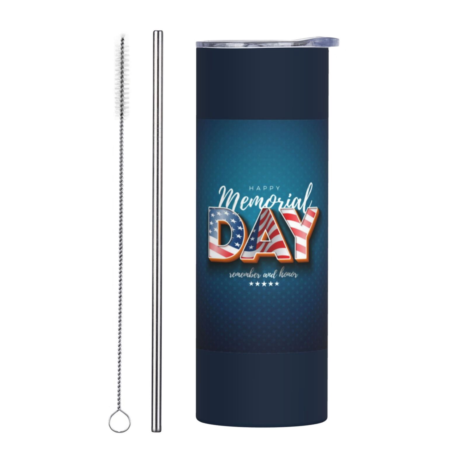 Happy Memorial Day 2024 Remember&Honor Mug 20 Oz Stainless Steel Vacuum ...