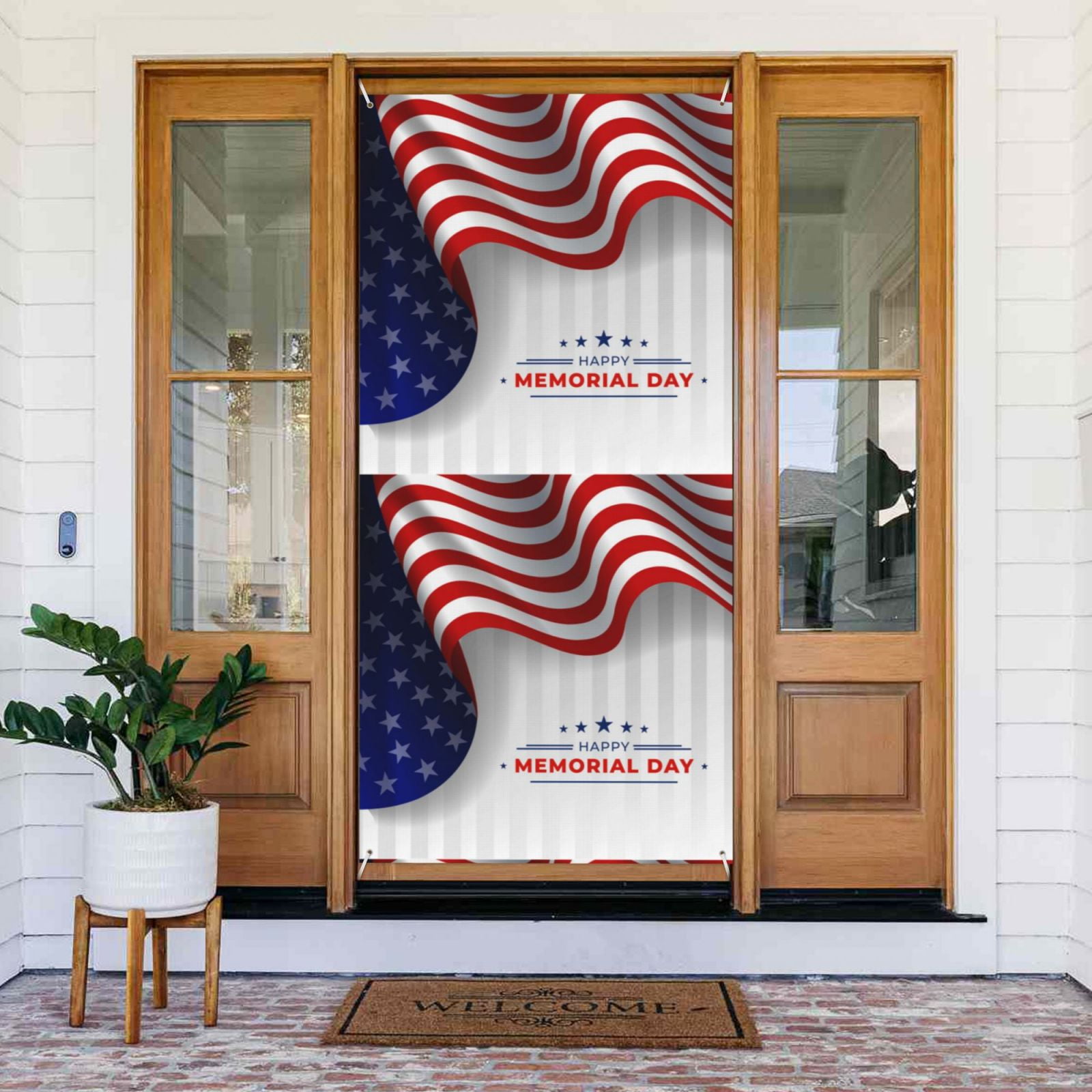 Happy Memorial Day Always Remember Our Heroes Door Cover Decoration ...