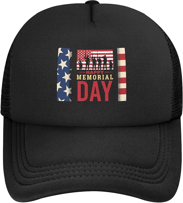 Happy Memorial Day Hats Memorial Day Patriotic American God Bless ...