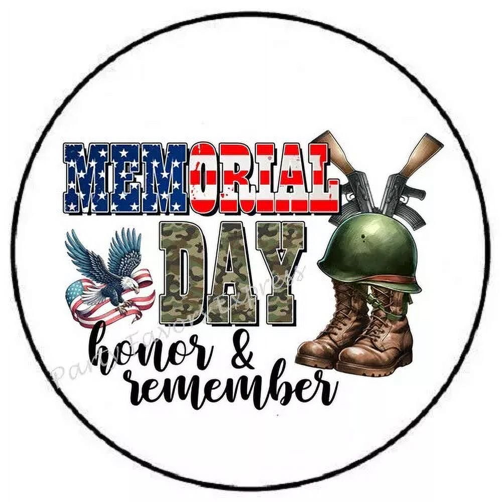Happy Memorial Day Honor & Remember Stickers Party Favors Phone Decal ...