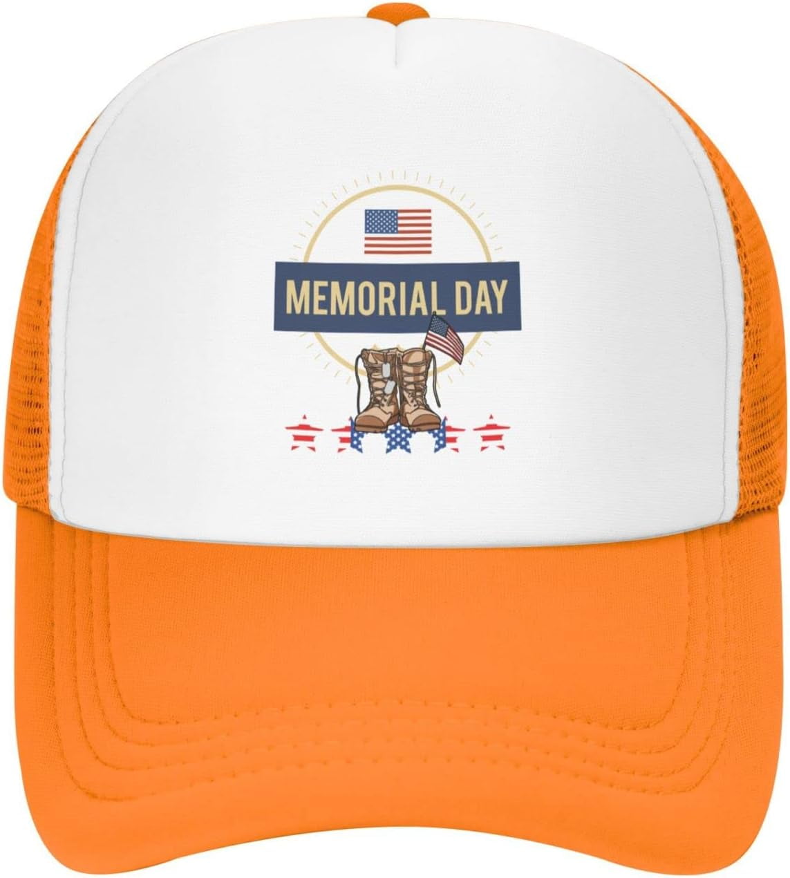 Happy Memorial Day Mesh Hat Men Women Patriotic American Baseball Cap ...